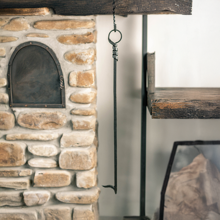 Square Loop Hand-Forged Fire Poker – Urban Forge